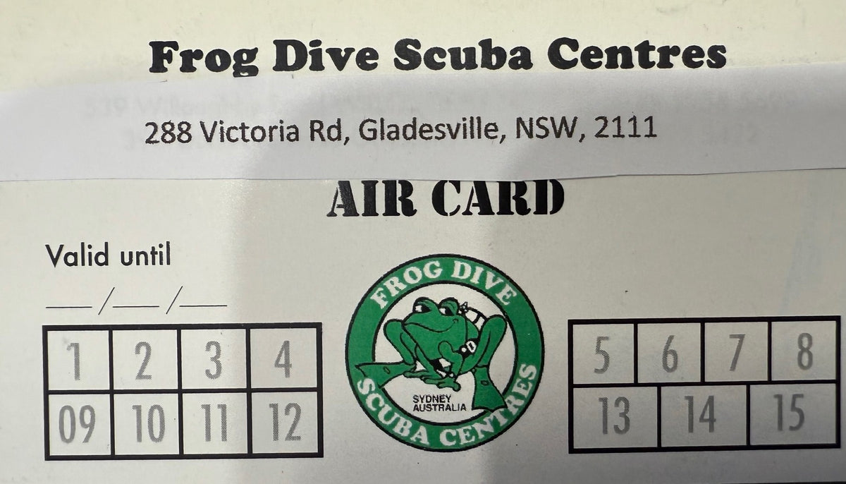 Frog Dive Air Card